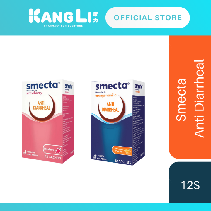 Smecta Orange-Vanilla/ Strawberry Sachet 12's | Lazada