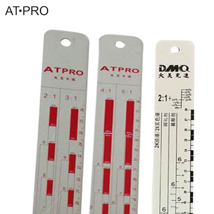 ATPRO Automotive Paint Mixing Ruler Scale Paint Spray Tool Scale 2:1 ...