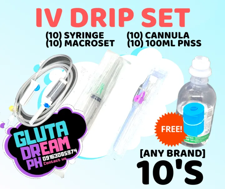 GLUTA DREAM IV DRIP SET [10'S] ︎ FREE 1 TORNIQUET | Lazada PH