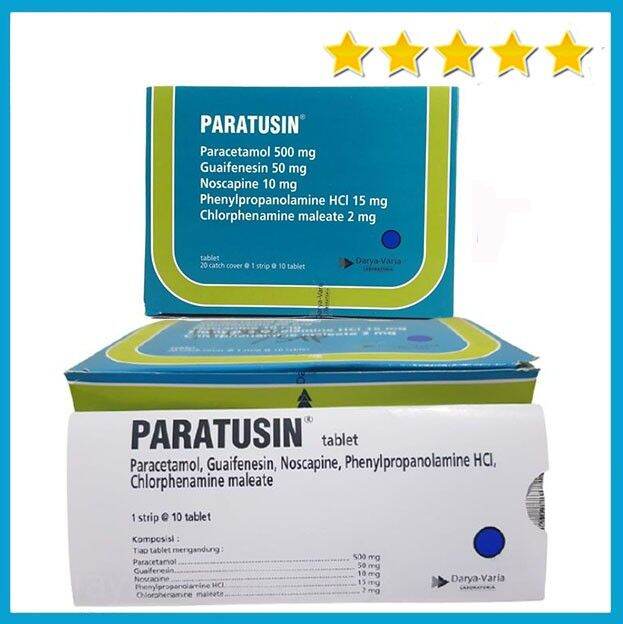 Paratusin Tablet 1 Strip Isi 10 | Untuk Flu, Demam, Pilek dan Batuk ...