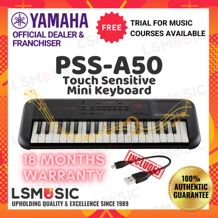 Yamaha PSS-A50 37-Key Portable Electronic Keyboard Yamaha Mini Keyboard Mini Piano Electronic ...