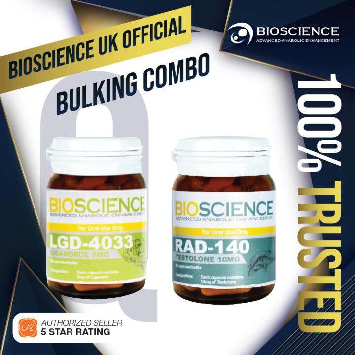 SARMS BioScience Bulking Combo Ligandrol (LGD-4033) + Testolone (RAD ...