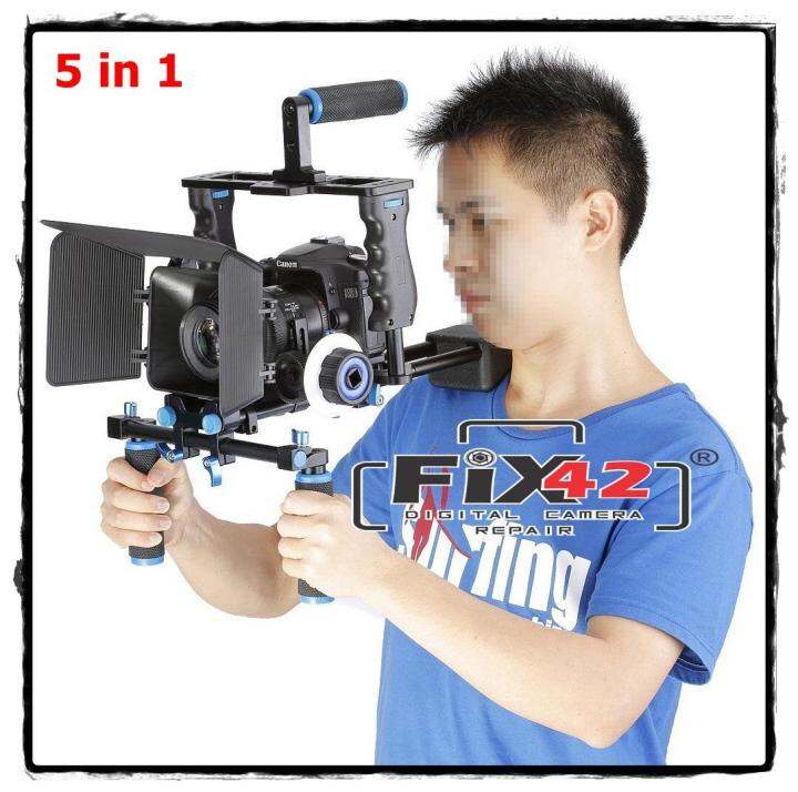 Rig Kamera DSLR 5 in 1 Stabilizer Film Movie Kit System Follow Focus ...