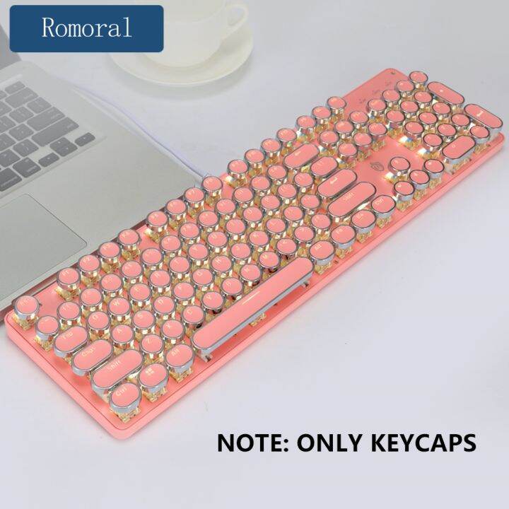 Retro 104 Key punk keycaps Full size English Backlight Keycap ...