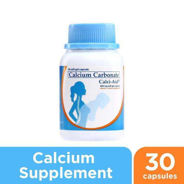 Calci Aid Calcium Supplement Soft Gel Capsules 30s | Lazada PH