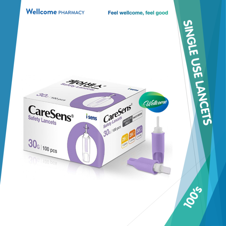 CareSens Single-Use Disposable Safety Lancets 30G - 100's | Lazada