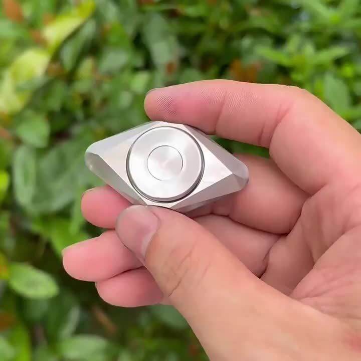 Stainless Steel Triangular Fidget Spinner EDC Fidget Toys ADHD Hand ...