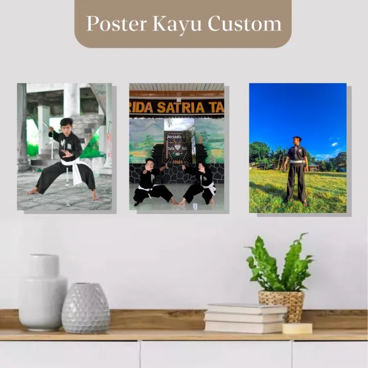 POSTER CUSTOM DESAIN SENDIRI BEBAS - BAHAN KAYU | Design Pencak Silat ...