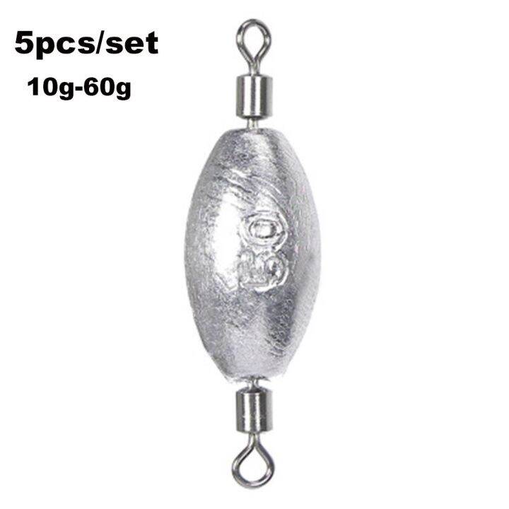 5PCS Split Line Sinkers น้ำหนักเพิ่มเติม น้ำหนัก รูปมะกอก หยด ตะกั่วตก ...