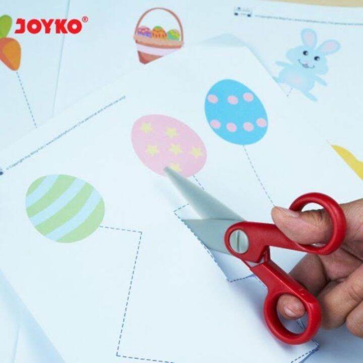 GUNTING ANAK JOYKO SC-18 | SCISSOR FOR KIDS USE | GUNTING KERTAS GAGANG ...