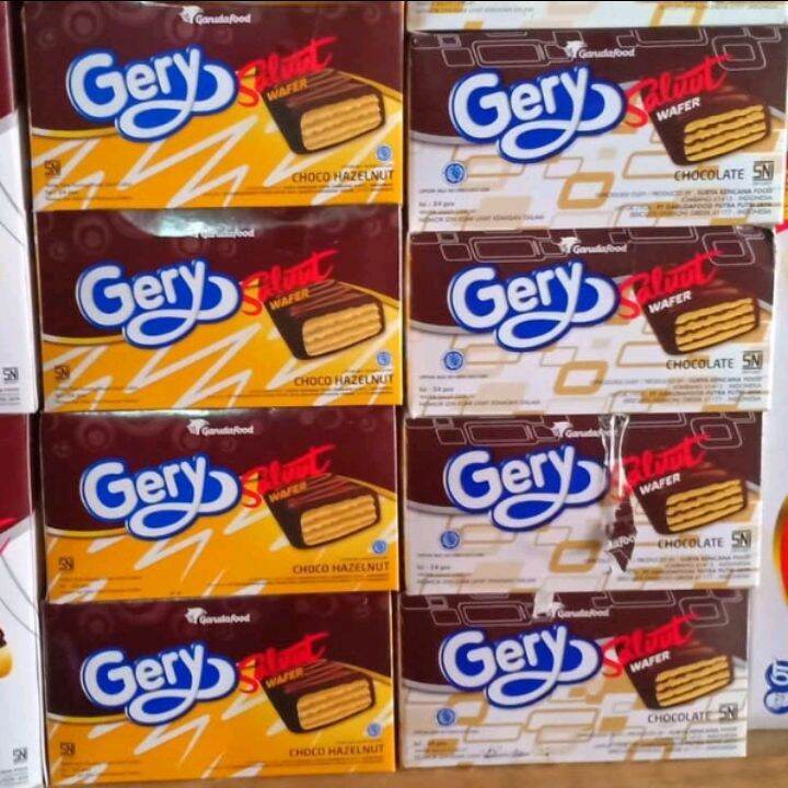 Gery Salut Saluut Wafer Coklat Choco Hazelnut Isi 24pcs | Lazada Indonesia
