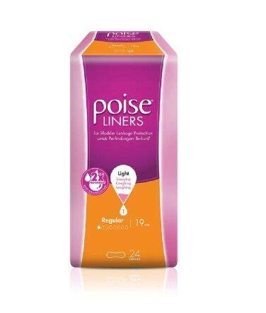 Poise 24s Regular Liners 19cm Pantyliners, Sanitary Protection (For ...