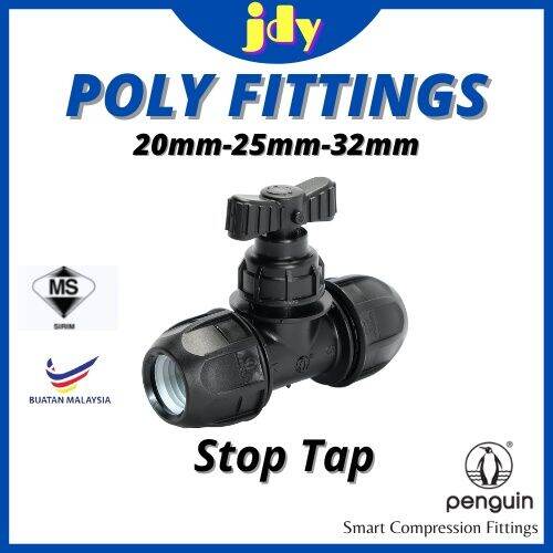 Penguin HDPE Poly Fitting PE Pipe Poly Pipe Connector Poly Stop Tap ...