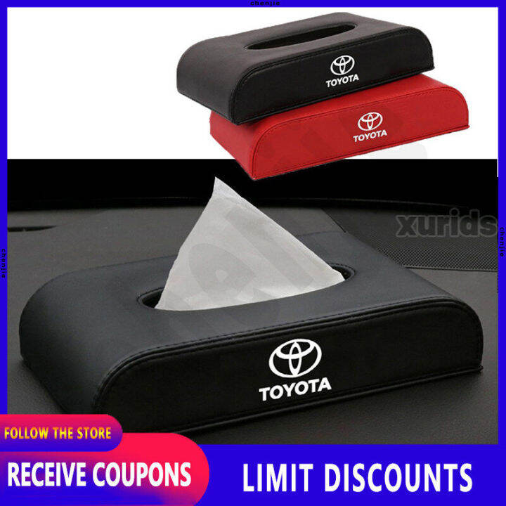 chenjie high quality Car Leather Tissue Storage Box Case Auto Paper ...