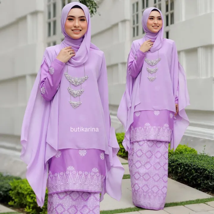 [size 34-56] Kurung Queen Permaisuri no.14 Ungu Purple Lilac inspirasi ...