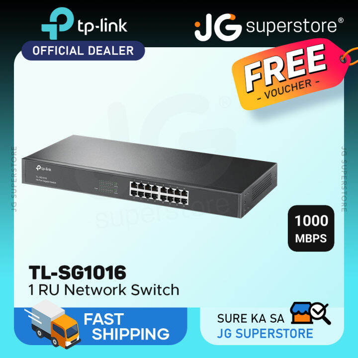 TP-Link TL-SG1016 16-Port Gigabit Rackmount Switch 16 Port 10/100 ...