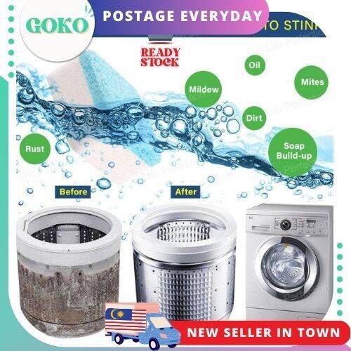 Washing Machine Cleaner Tablet Laundry Washer Cleaning Detergent ...