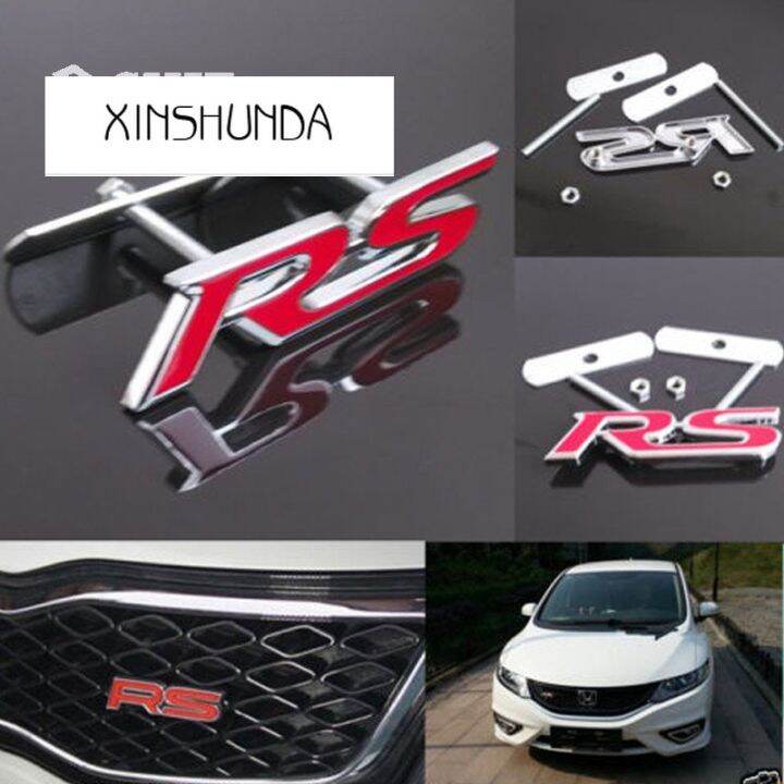 XSD Red Metal RS Logo Front Grille Trunk Emblem Badge For Honda | Lazada PH