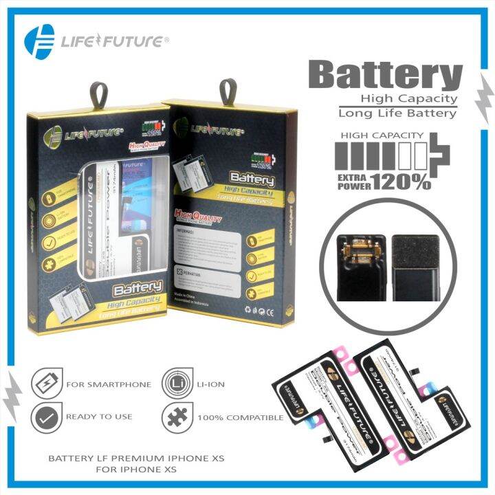 Baterai Iphone XS Life Future Premium ORIGINAL | Lazada Indonesia
