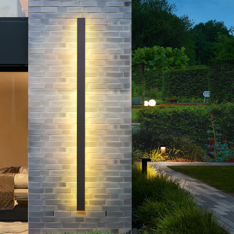 LED Outdoor Wall Light Long Wall Light Modern Waterproof IP65 villa ...