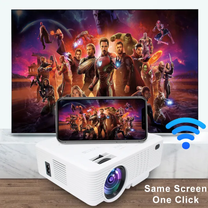 Projector T3 5500 lumens โปรเจคเตอร์โฮม แบบพกพา 1080p full HD ...
