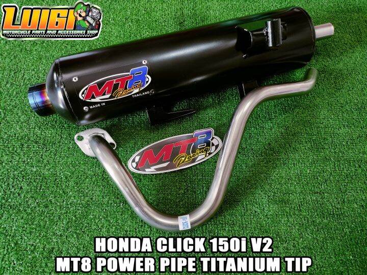MT8 HONDA CLICK 150i V2 POWER PIPE TITANIUM TIP | Lazada PH