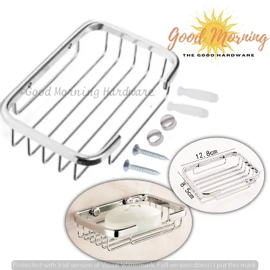 1PCS Glossy Stainless Wall Mounted Soap Dish Soap Rack Soap Holders ...