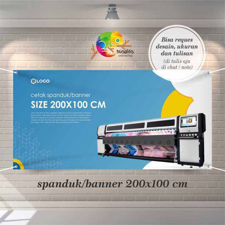 Size 200x100 Cm Cetak Spanduk Banner Custom Resques Desain, Ukuran ...