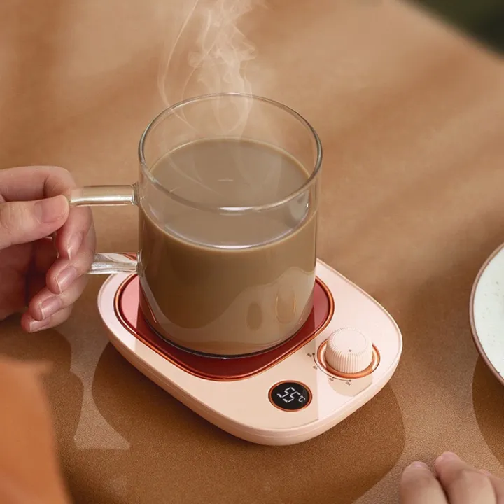 Smart Cup Heater Coffee Mug Warmer Timer Heating Coaster 3 Gear ...