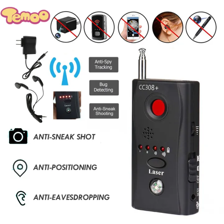 Temoo ไร้สายเครื่องสอดแนมอาร์เอฟกล้องถ่ายรูปแบบพกพากล้องแอบถ่าย Anti ...