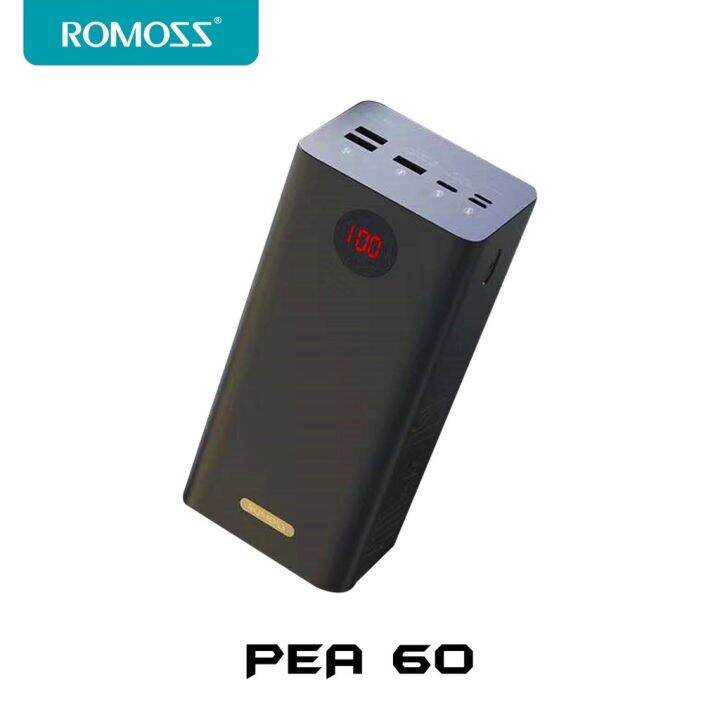 ORIGINAL ROMOSS PEA60 60000mAh 18w Fast Charging PowerBank | Lazada PH