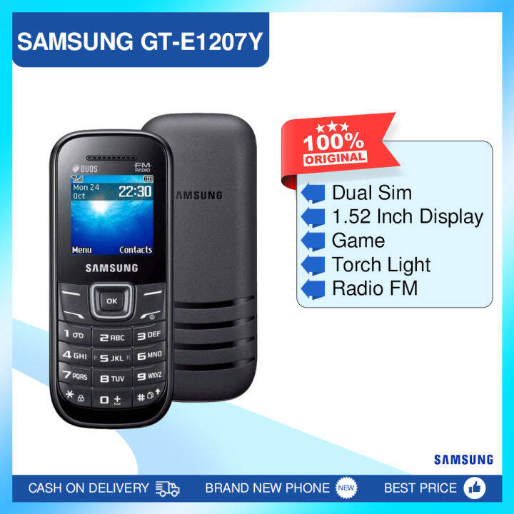 Samsung Keystone 2 GT-E1207Y Dual Sim Basic Phone Keypad Phone 800mAh ...
