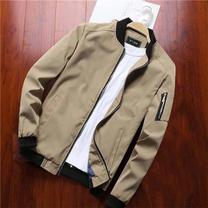 Jaket Bomber Pria Keren Murah Berkualitas Bahan Kain Catton Drill ...