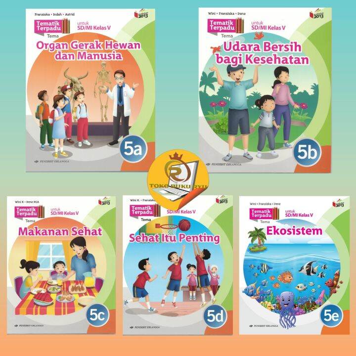 TEMATIK TERPADU 5A 5B 5C 5D 5E KELAS 5 SD/MI K13 REVISI ERLANGGA | Lazada Indonesia