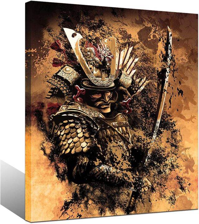 Samurai Warrior Home Decor Wall Art Painting Print Framed Or No Frame ...