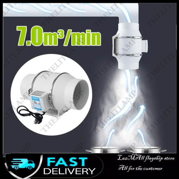 Strong Exhaust Fan Ventilation Fan 4/6 Inch Inverter Duct Fan Home ...