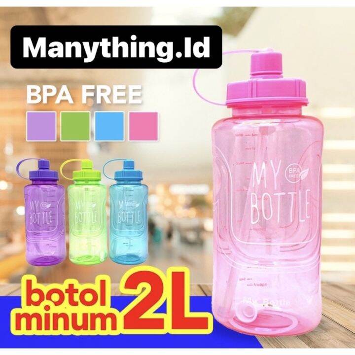 MY BOTOL MINUM JUMBO 2 LITER - BZ 222 TEMPAT AIR MINUM 2000 ML BESAR 2 ...