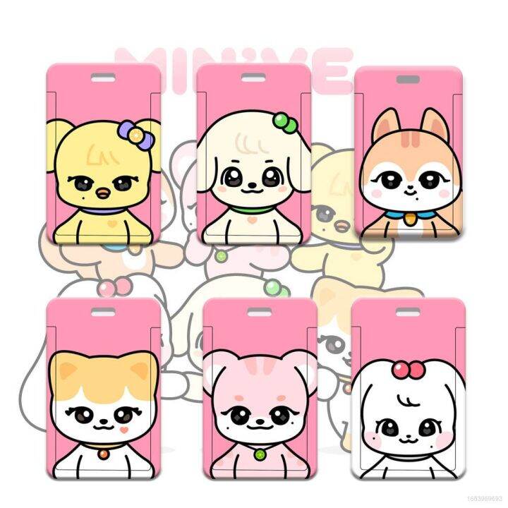 Hobby IVE MINIVE cartoon card cover cutting sleeve Yujin GANGANJI DAL-E ...