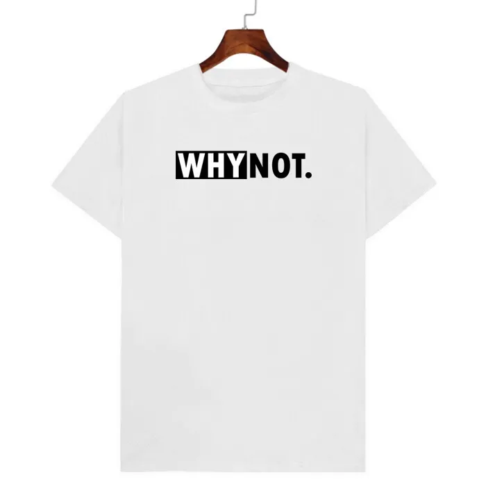 เสื้อยืดลาย WHYNOT เก็บเงินปลายทาง ตรงปก 100 เสื้อยืดผู้ชาย เสื้อยืดผู้หญิง เสื้อยืด 2021 ...