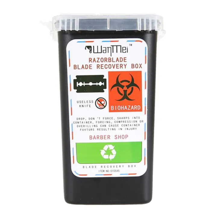 【YX】MagiDeal Plastic Small Sharps Biohazard Blades Disposal Container ...