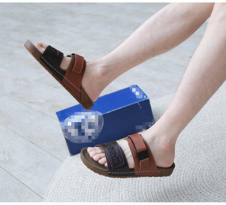 Men two strap adjustable Men's Sandals softsoled open toe Indoor and ...