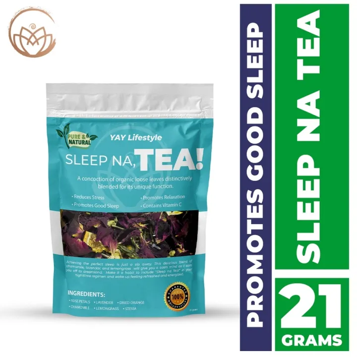YAY Sleep na Tea 21g- Fall Asleep Faster Stay Asleep Longer Herbal Tea ...