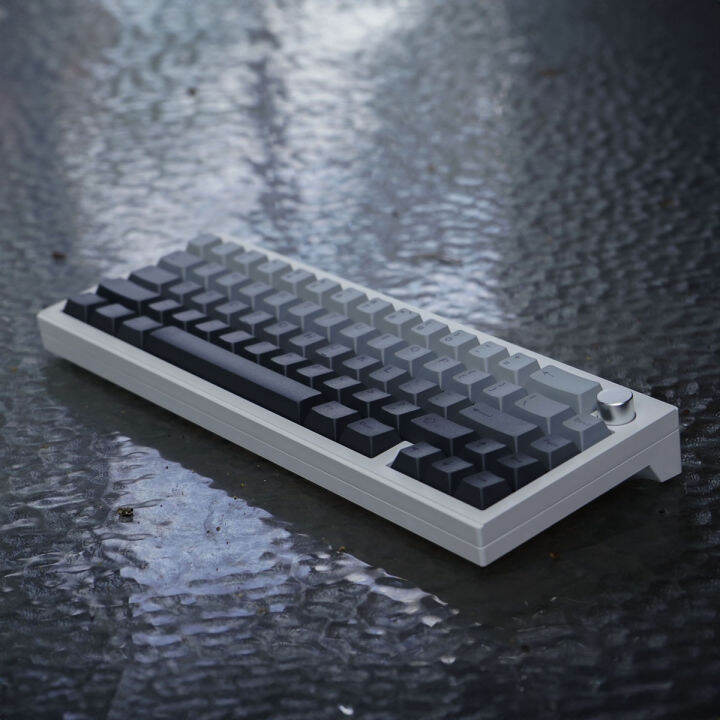 Grey Gradient Keycaps PBT Dye-sub Cherry Profile Keycap Custom Keycaps ...