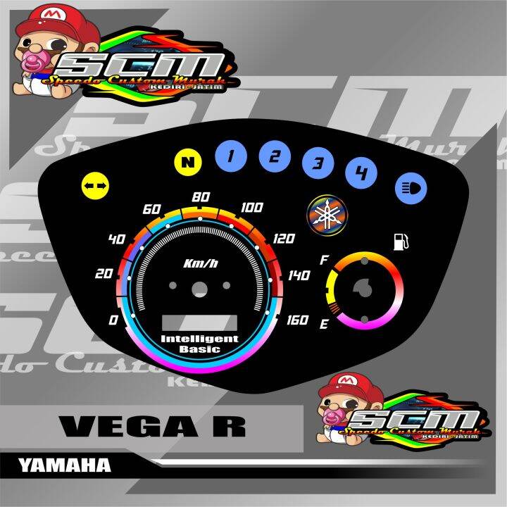papan speedometer custom vega r rainbow panel spido meter custom vega r ...