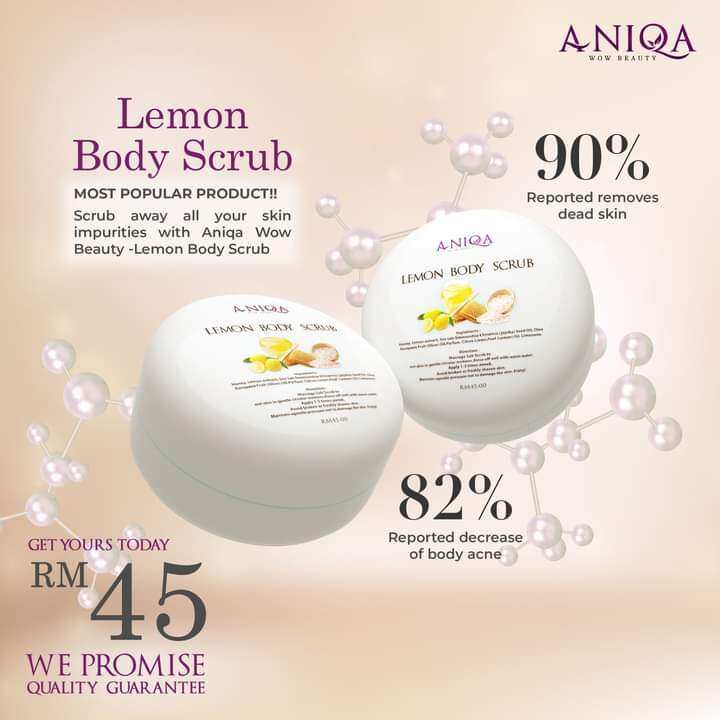 Aniqa Wow Beauty - Buy 2 Lemon Body Scrub + Free Gift | Lazada