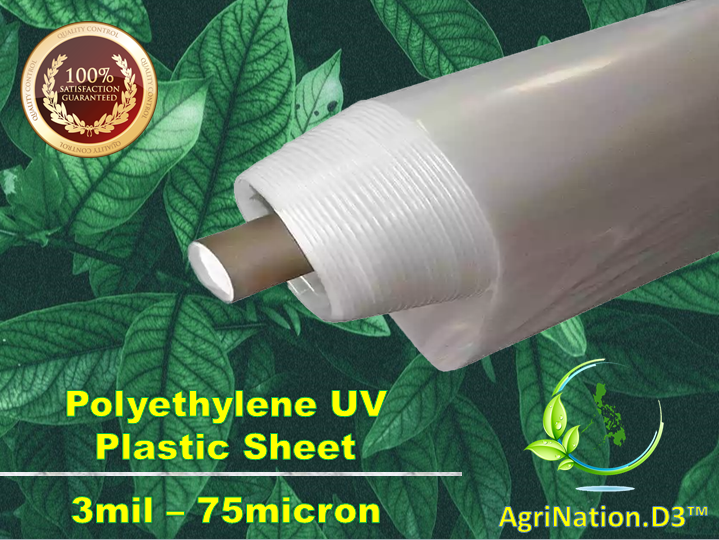 PolyEthylene UV Plastic Sheet for Greenhouse (3 mil - 75 Microns) - 9ft ...