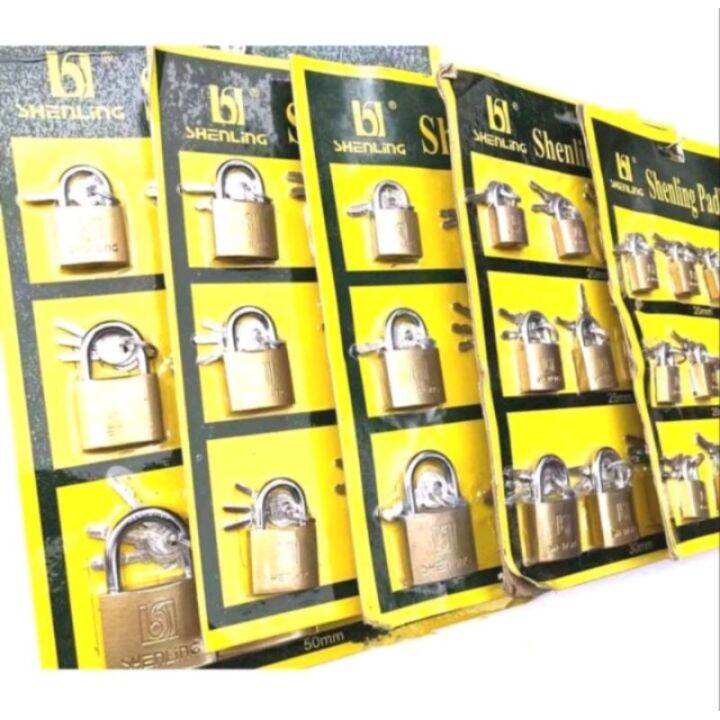 Per pack shenling padlock set 25mm-30mm-40mm | Lazada PH