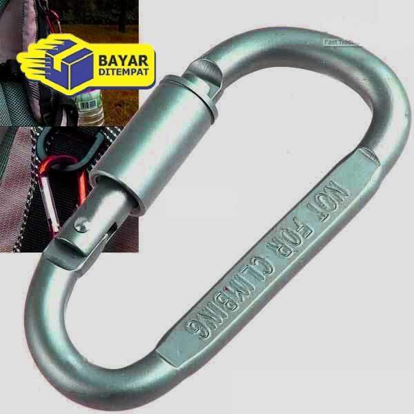Carabiner Gantungan Tas Aluminium Pengait Penggantung Beban Kuat Anti ...