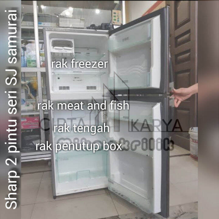 rak KULKAS SHARP 2 pintu seri SJ ( samurai) CUSTOM | Lazada Indonesia