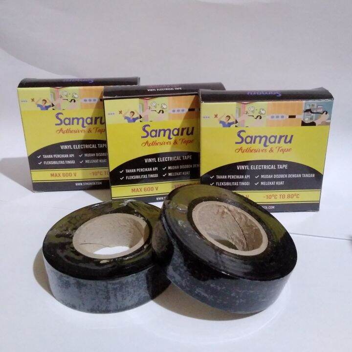 Isolasi Listrik Hitam 3/4 INCH 19mm x 20 Meter | Lazada Indonesia